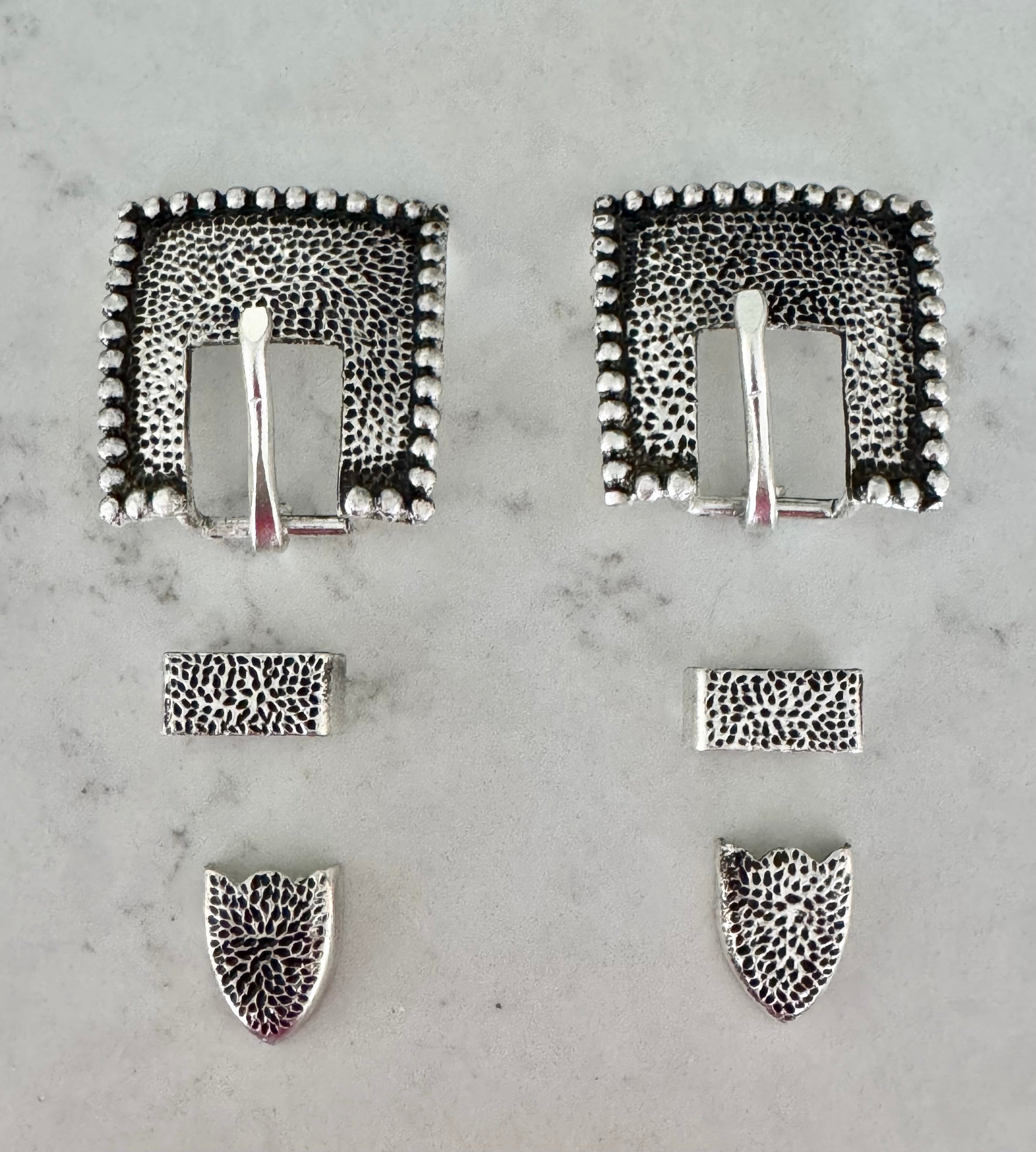 Antique Hammered Buckles, 5/8”